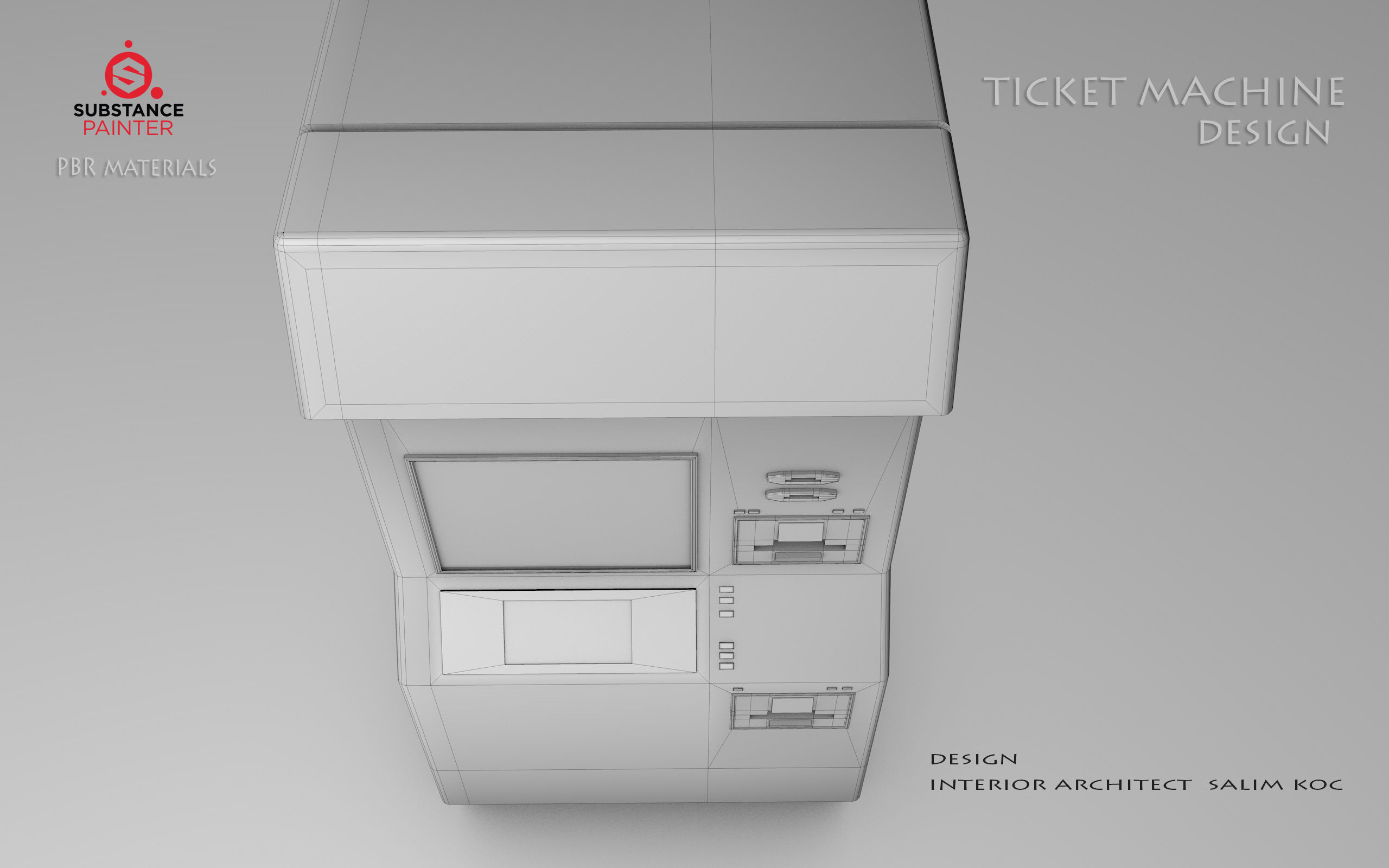 3D model Ticket Machine 3D model VR / AR / low-poly | CGTrader