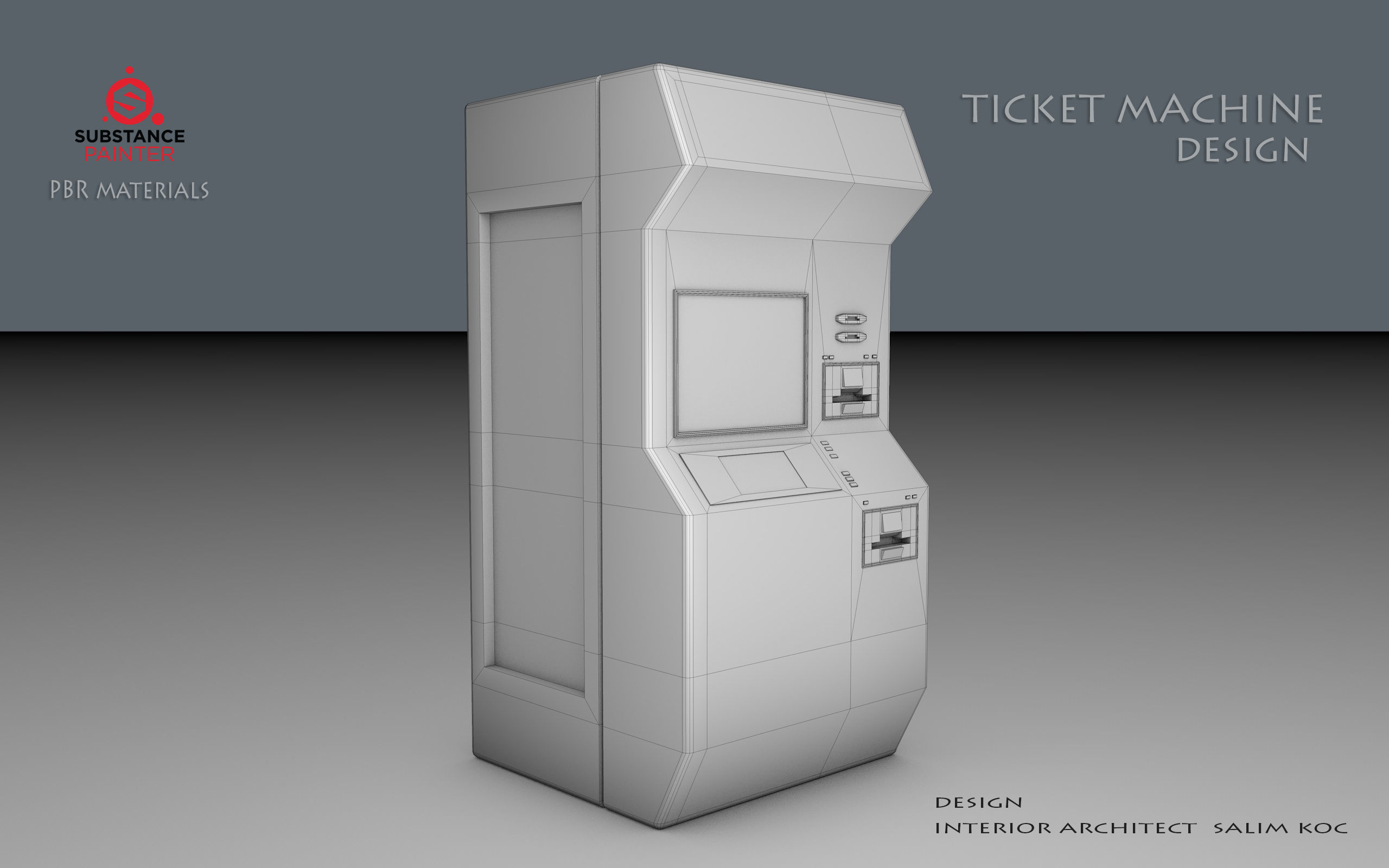 3D model Ticket Machine 3D model VR / AR / low-poly | CGTrader