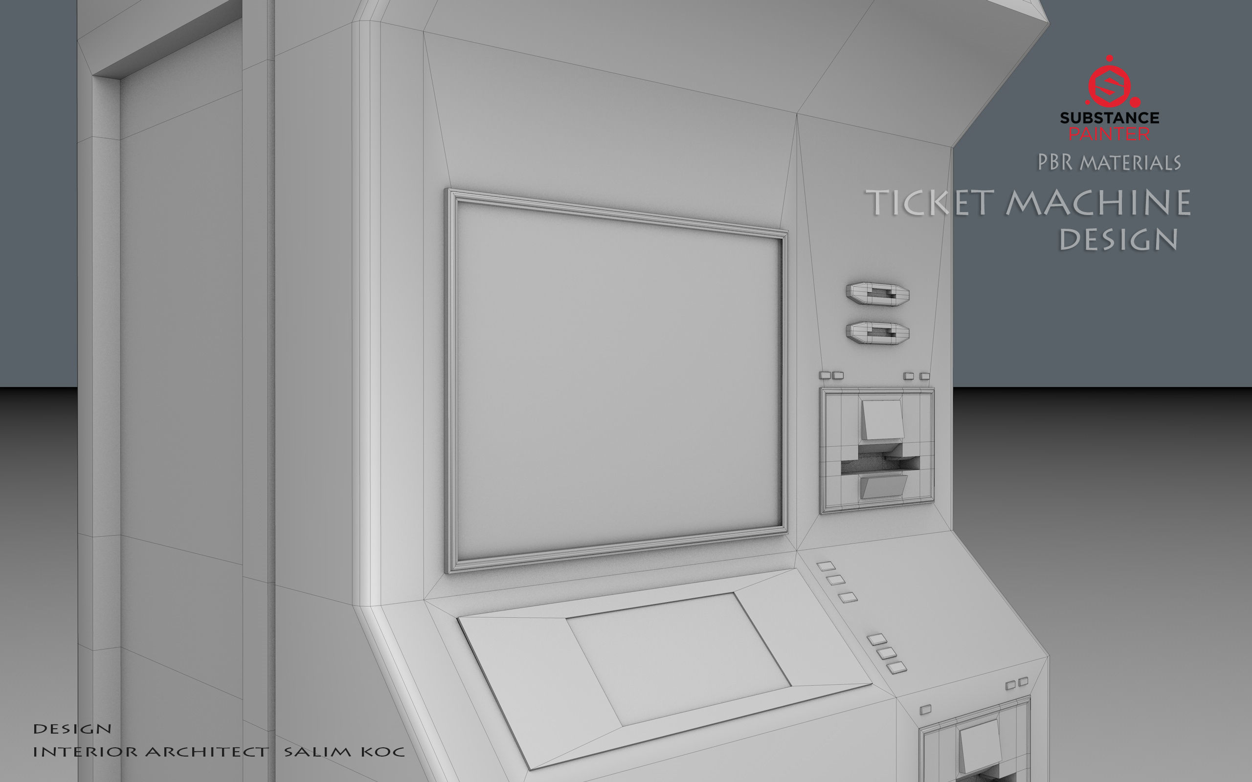 3D model Ticket Machine 3D model VR / AR / low-poly | CGTrader