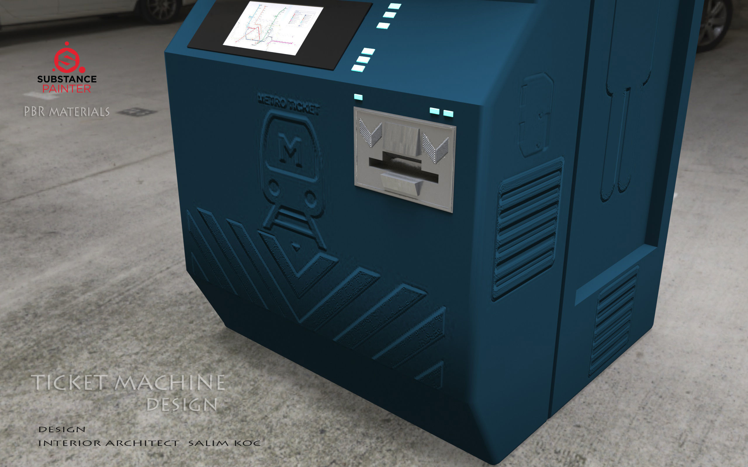 3D model Ticket Machine 3D model VR / AR / low-poly | CGTrader