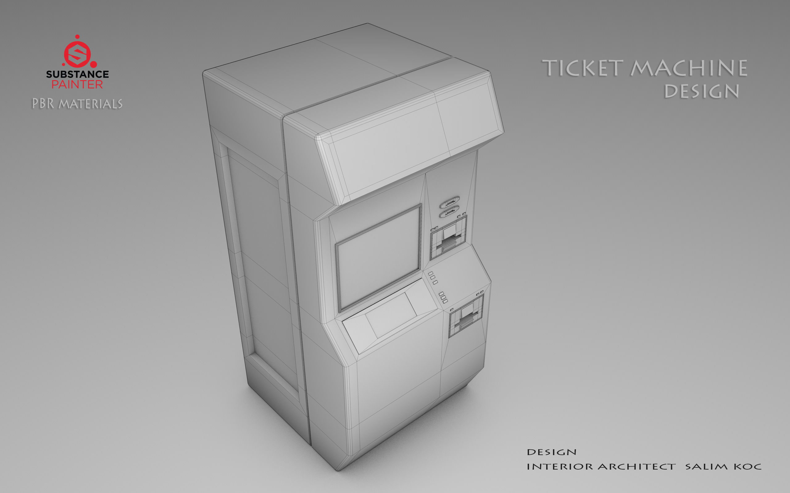 3D model Ticket Machine 3D model VR / AR / low-poly | CGTrader