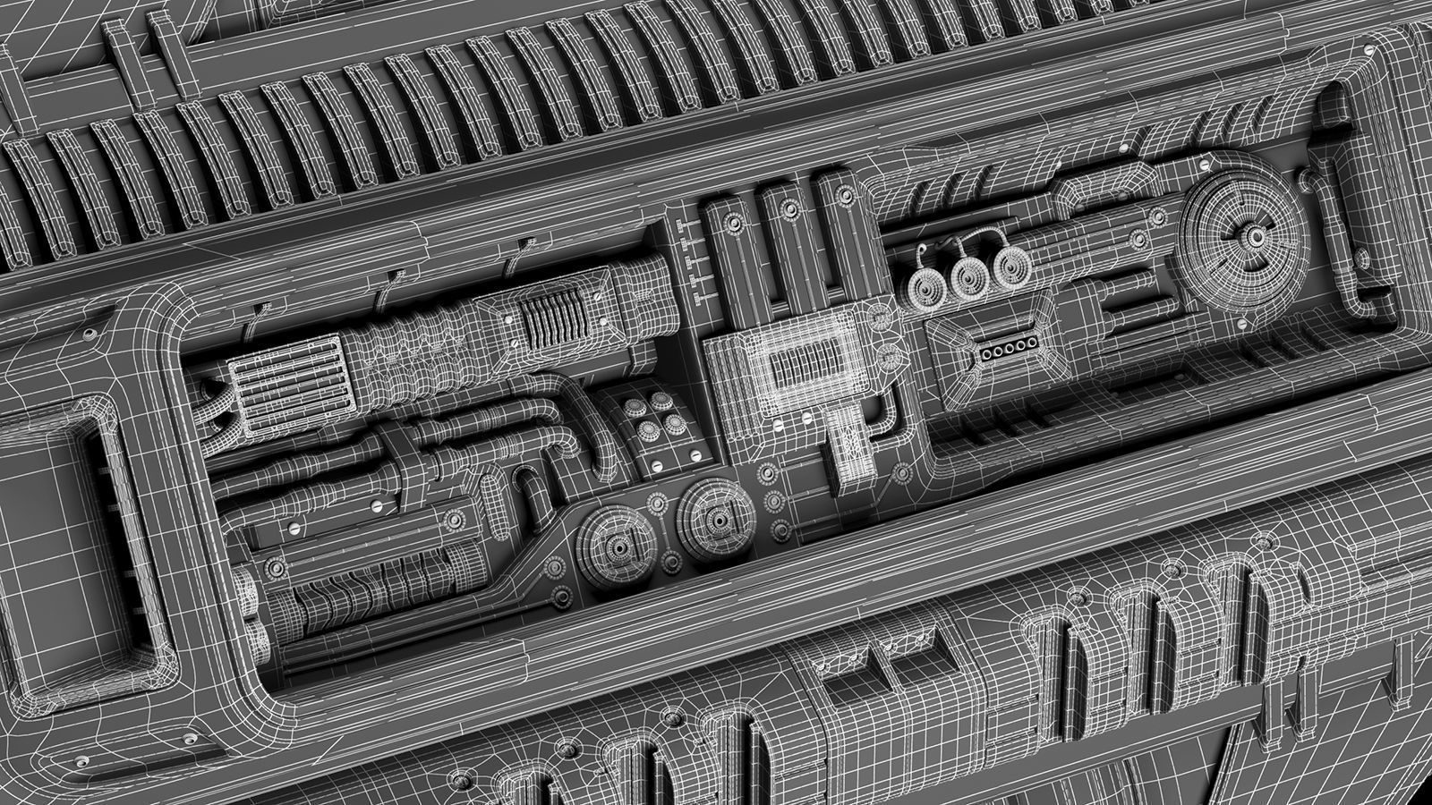 Sci Fi Mega Engine KITBASH 3D model | CGTrader