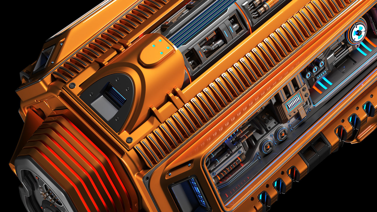 Sci Fi Mega Engine KITBASH 3D model | CGTrader