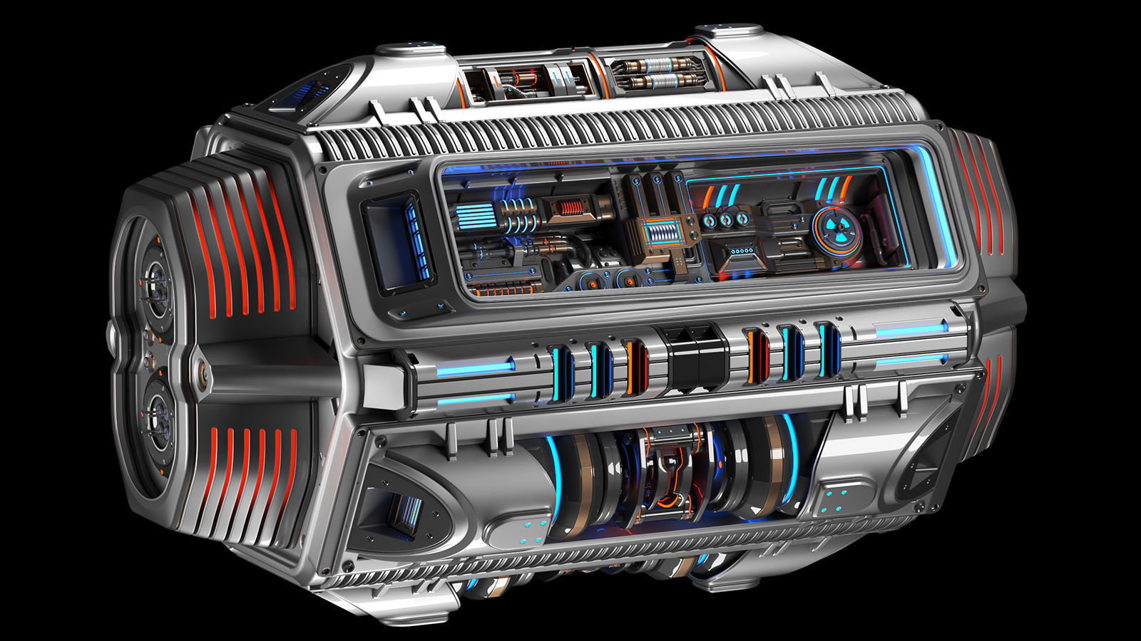 Sci Fi Mega Engine KITBASH 3D model | CGTrader