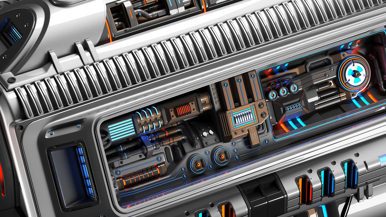 Sci Fi Mega Engine KITBASH 3D model | CGTrader