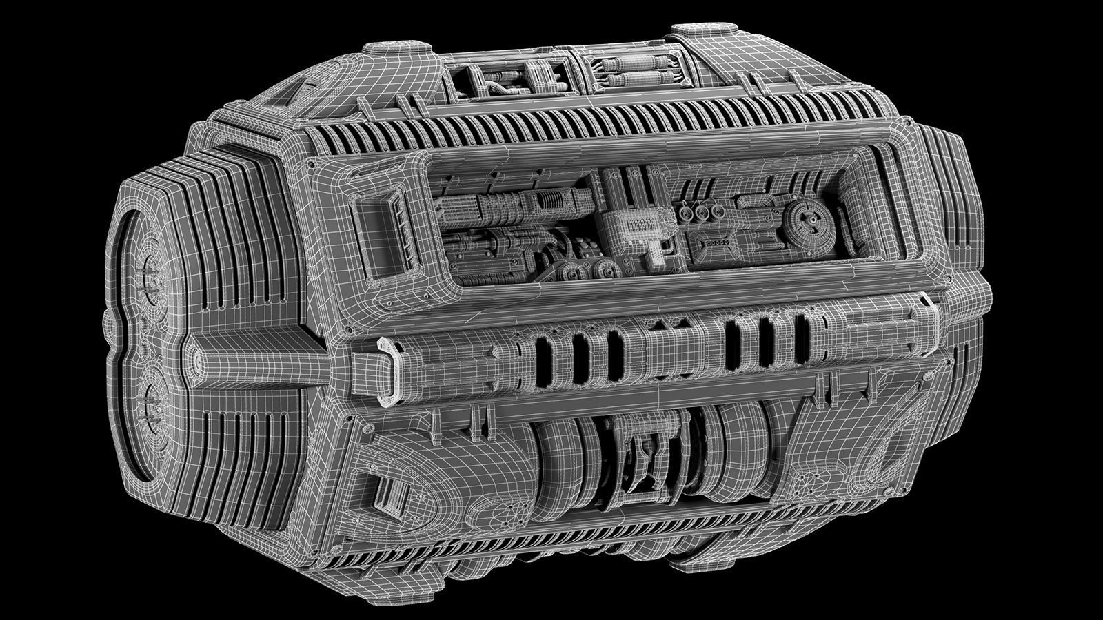 Sci Fi Mega Engine KITBASH 3D model | CGTrader