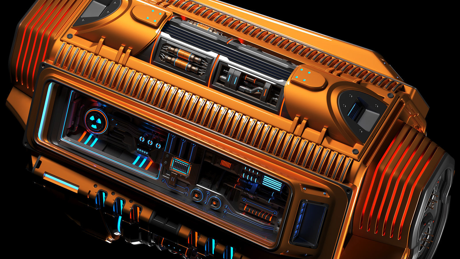 Sci Fi Mega Engine KITBASH 3D model | CGTrader