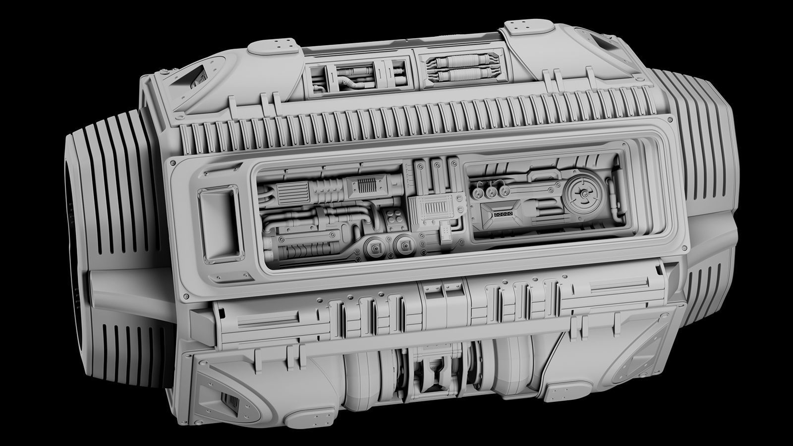 Sci Fi Mega Engine KITBASH 3D model | CGTrader