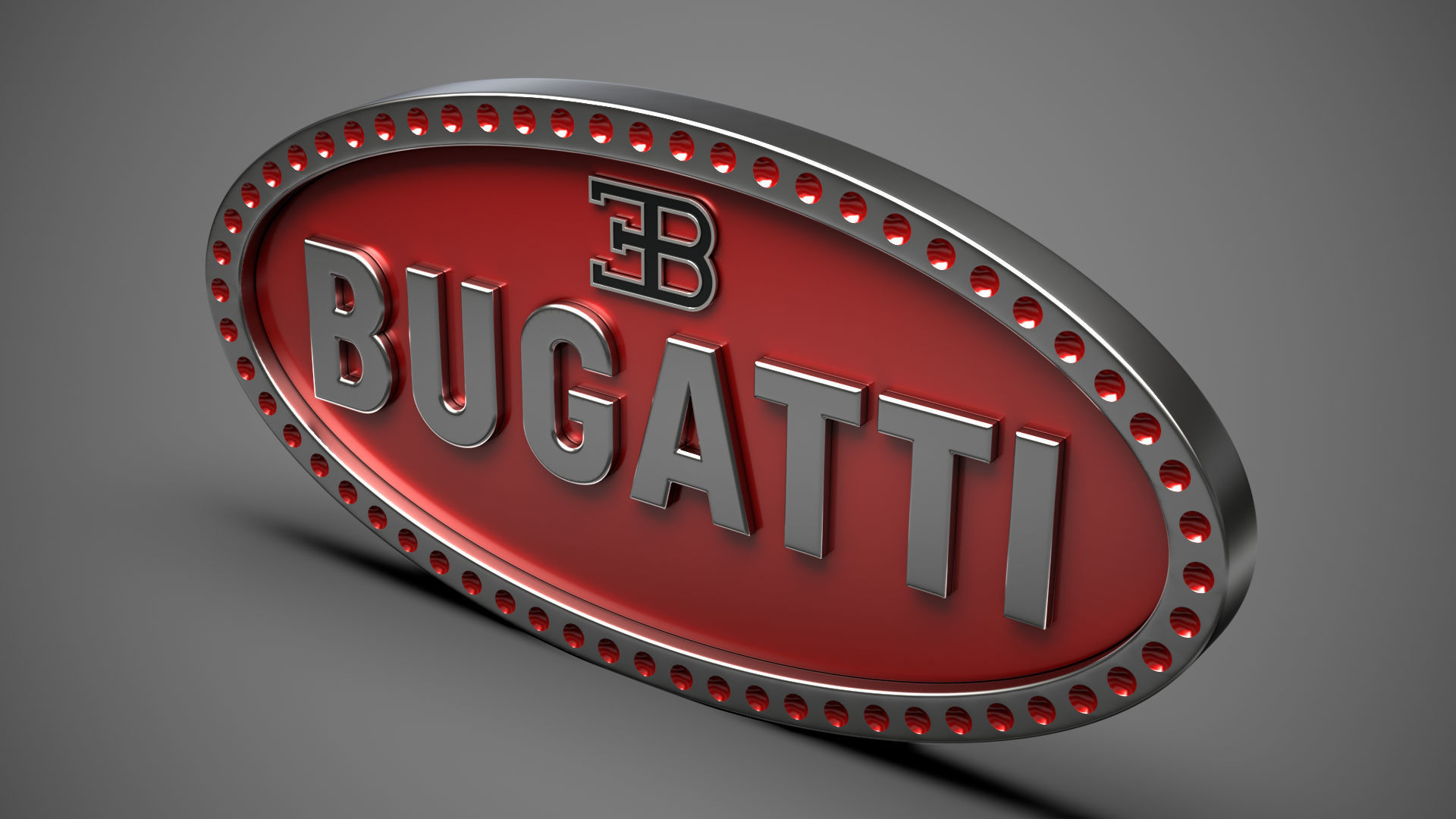 Bugatti logo 3D model | CGTrader