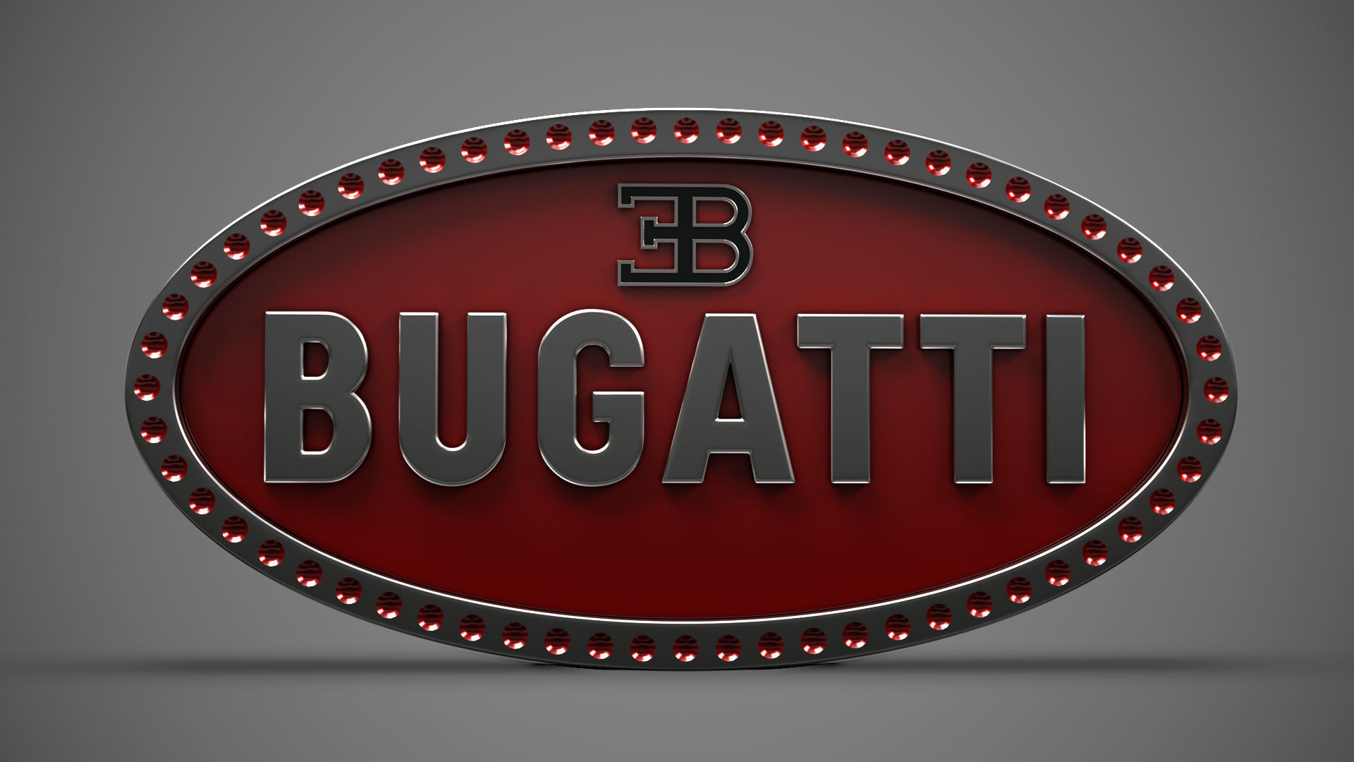 Bugatti logo 3D model | CGTrader