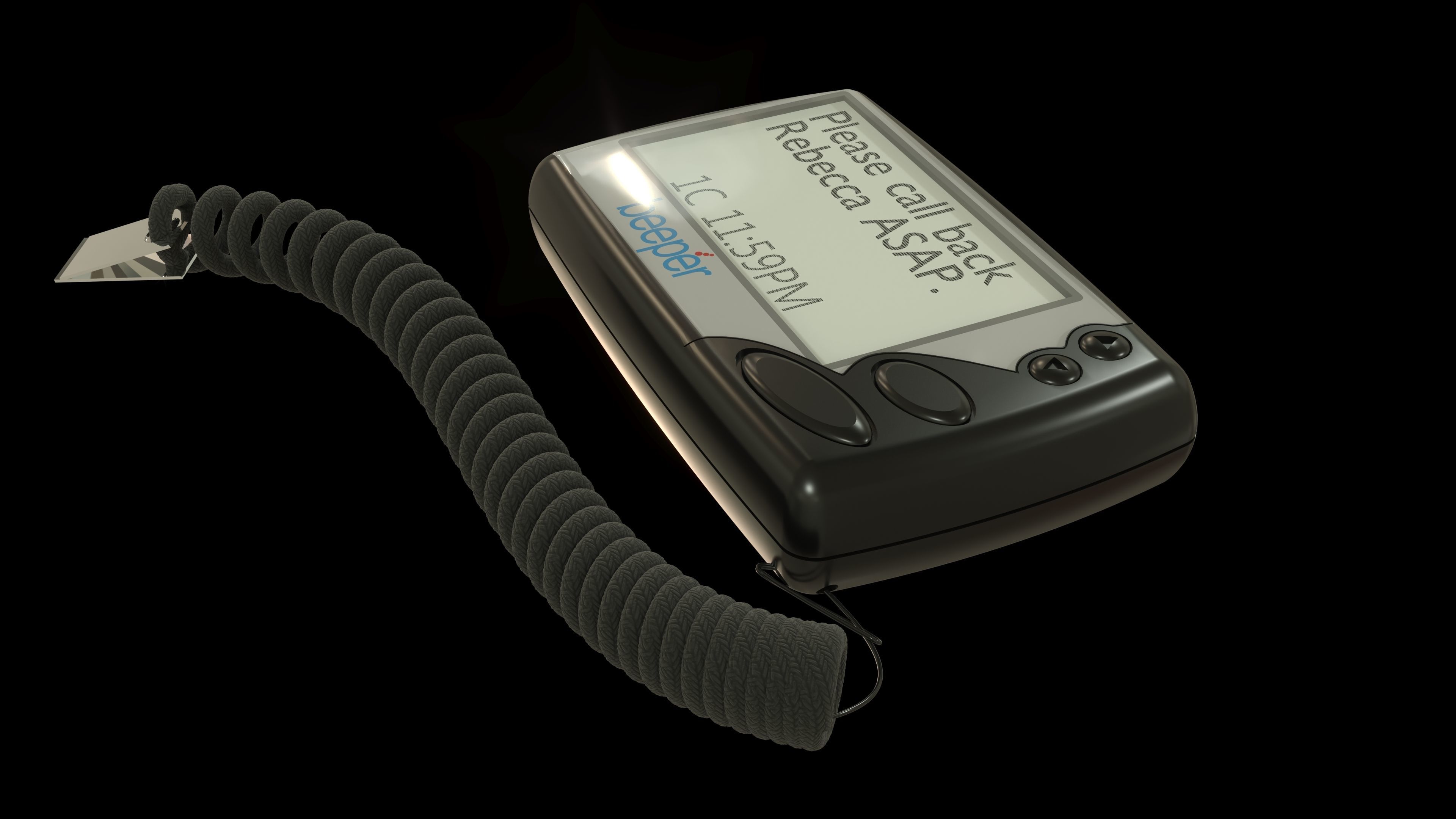Pager Beeper 3D model | CGTrader