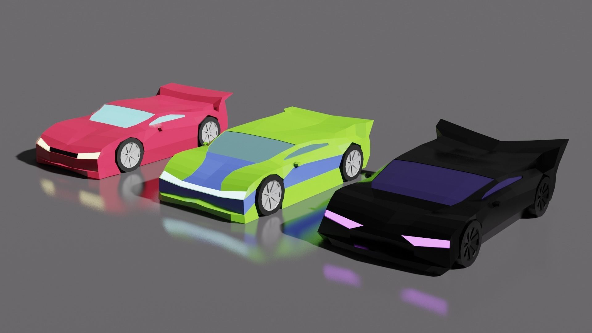 3D model Low-poly sports cars VR / AR / low-poly | CGTrader