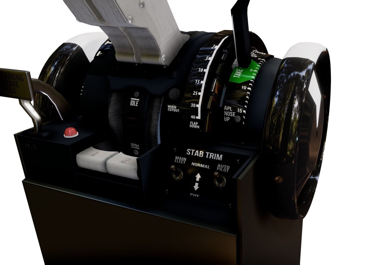 B737 Throttle 3D model | CGTrader