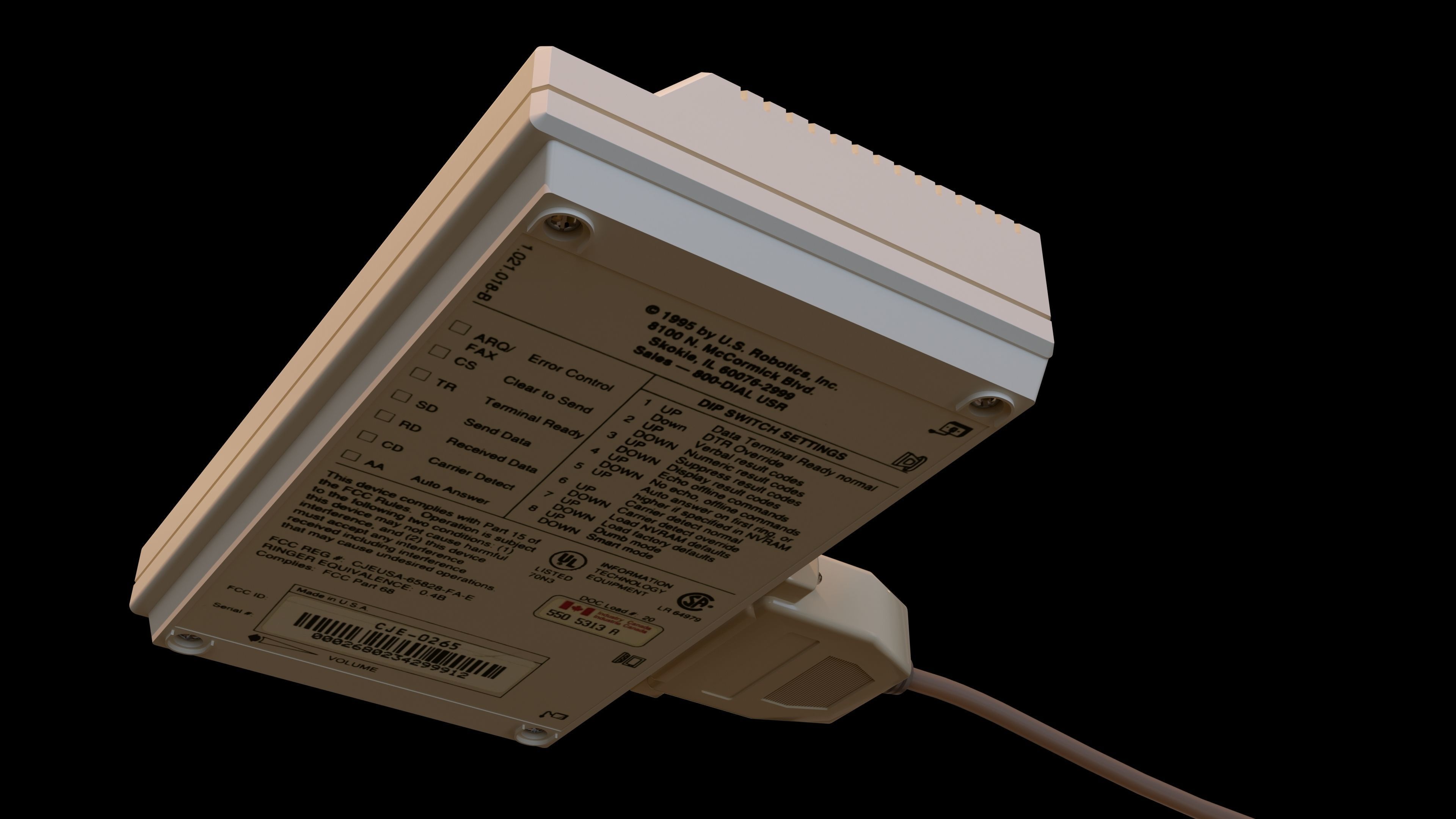 Old PC Modem 3D model | CGTrader