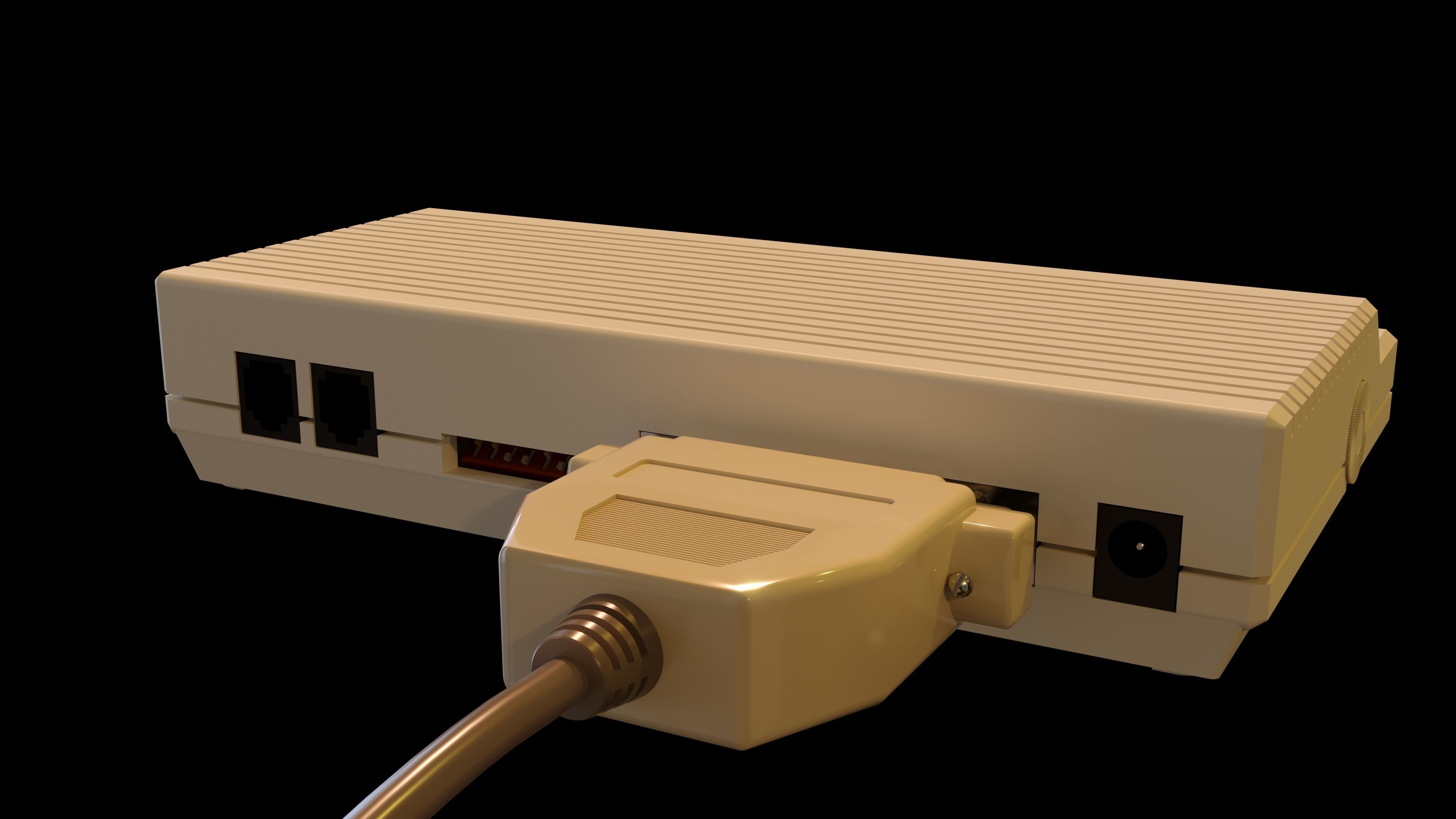 Old PC Modem 3D model | CGTrader