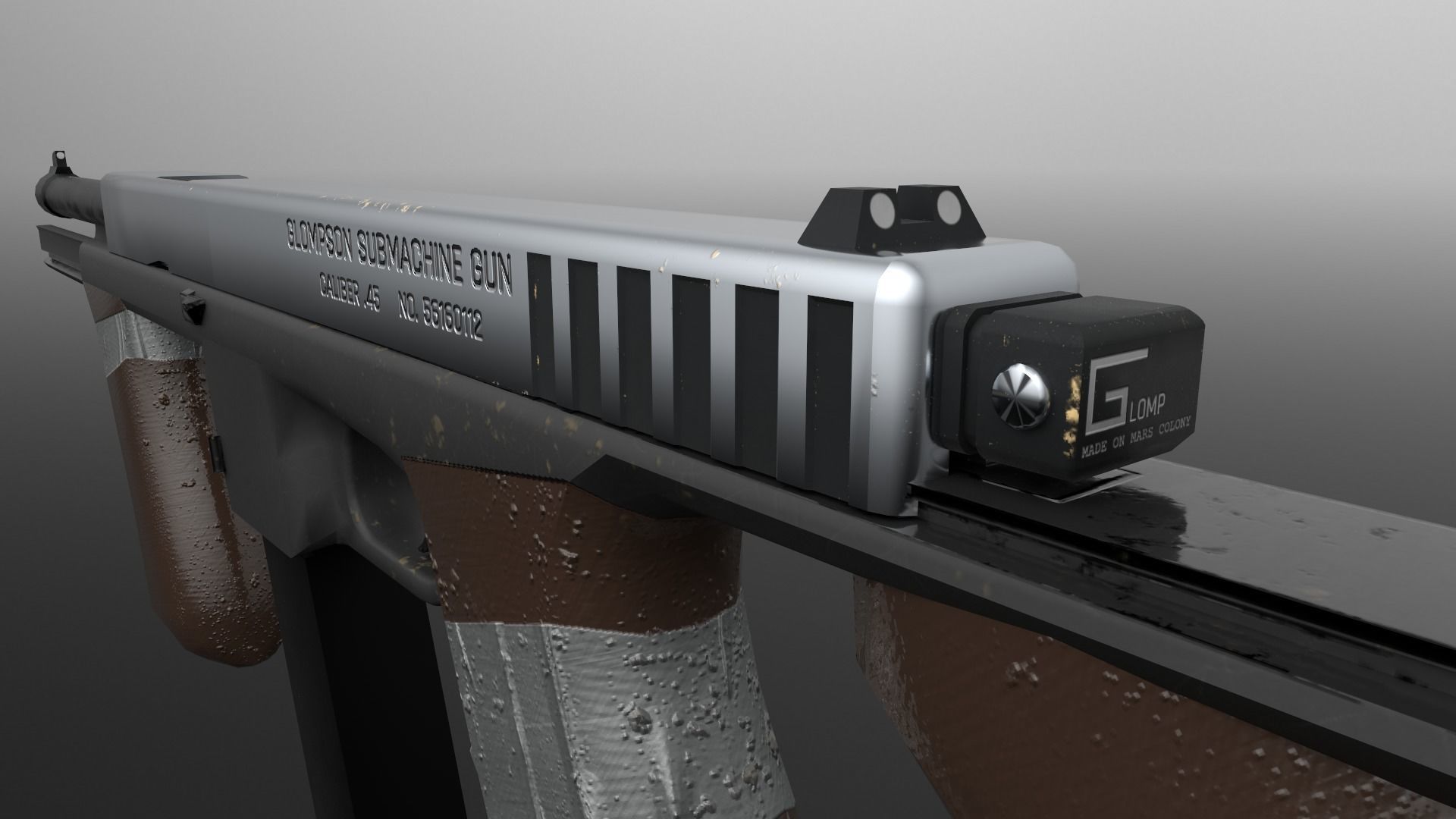 3D model Glompson Submachine Gun VR / AR / low-poly | CGTrader