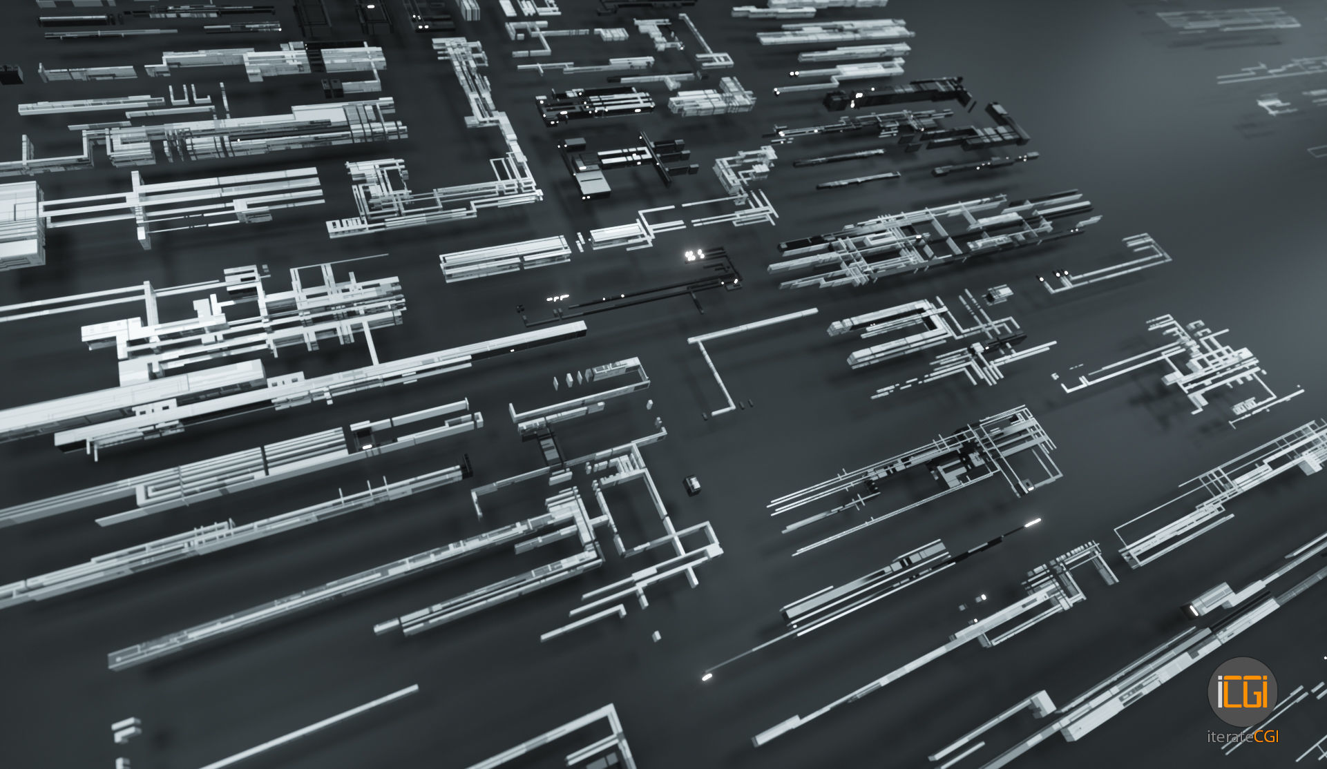 3D model Tech Greebles set 3 VR / AR / low-poly | CGTrader