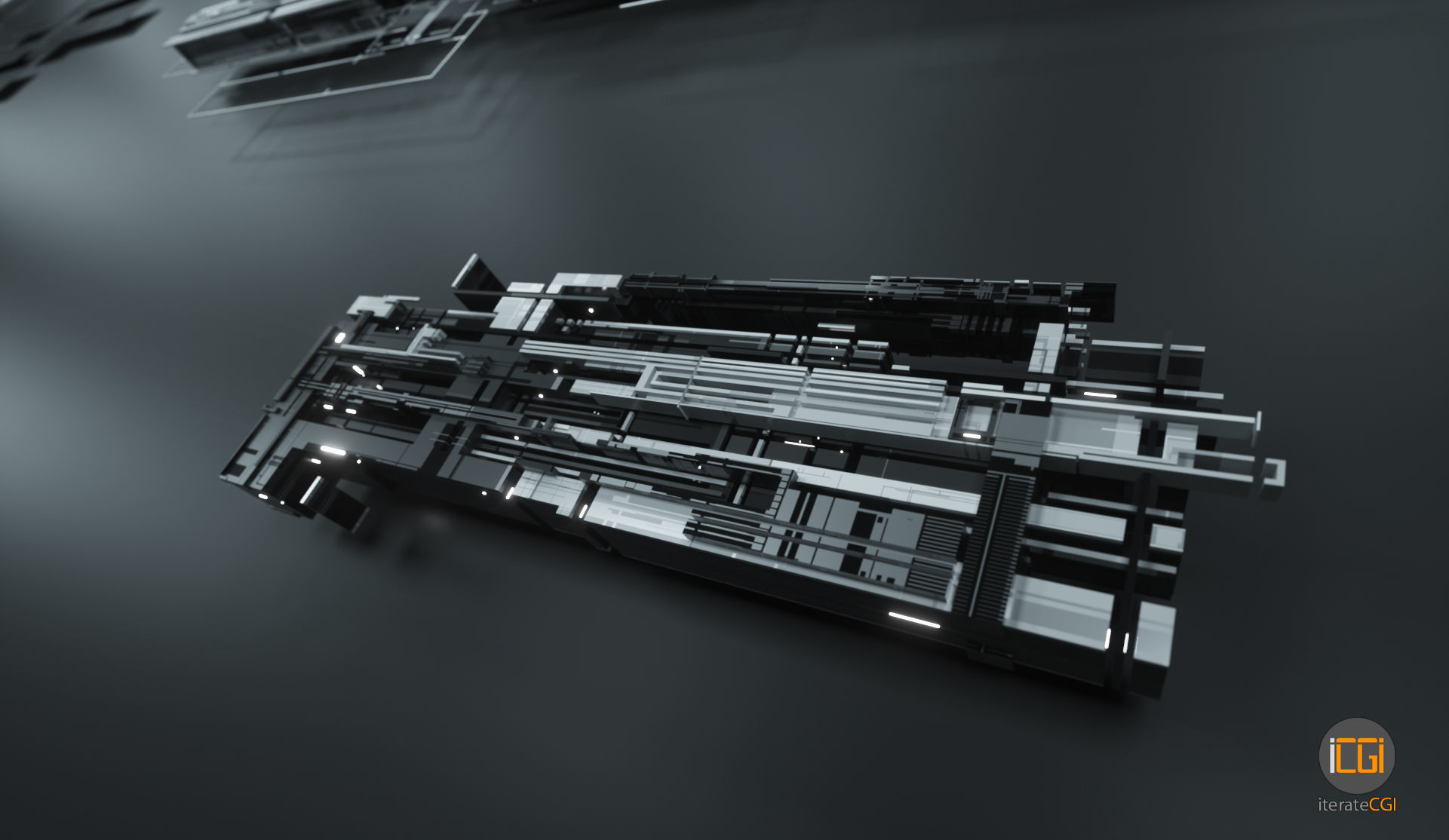 3D model Tech Greebles set 3 VR / AR / low-poly | CGTrader