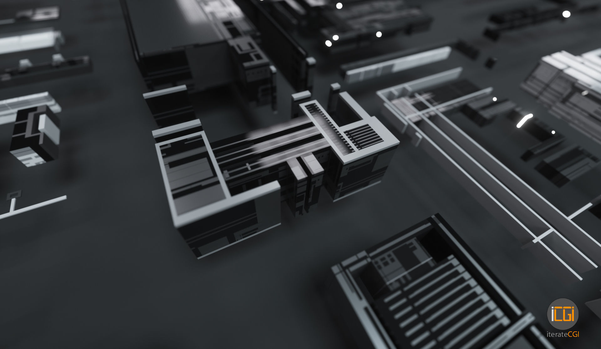 3D model Tech Greebles set 3 VR / AR / low-poly | CGTrader