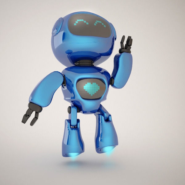 Mini Robot 3D model animated rigged | CGTrader