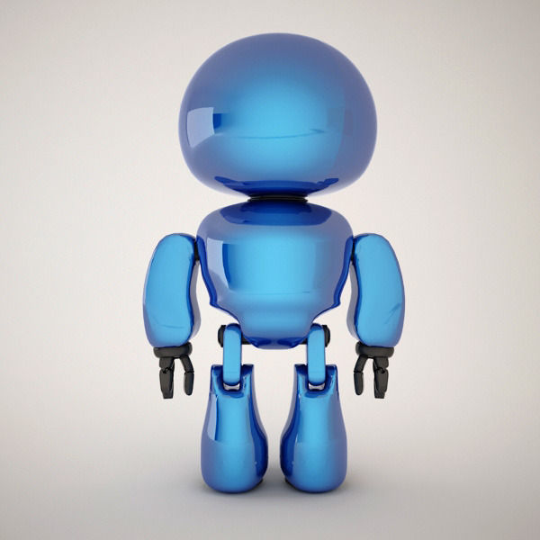 Mini Robot 3D model animated rigged | CGTrader