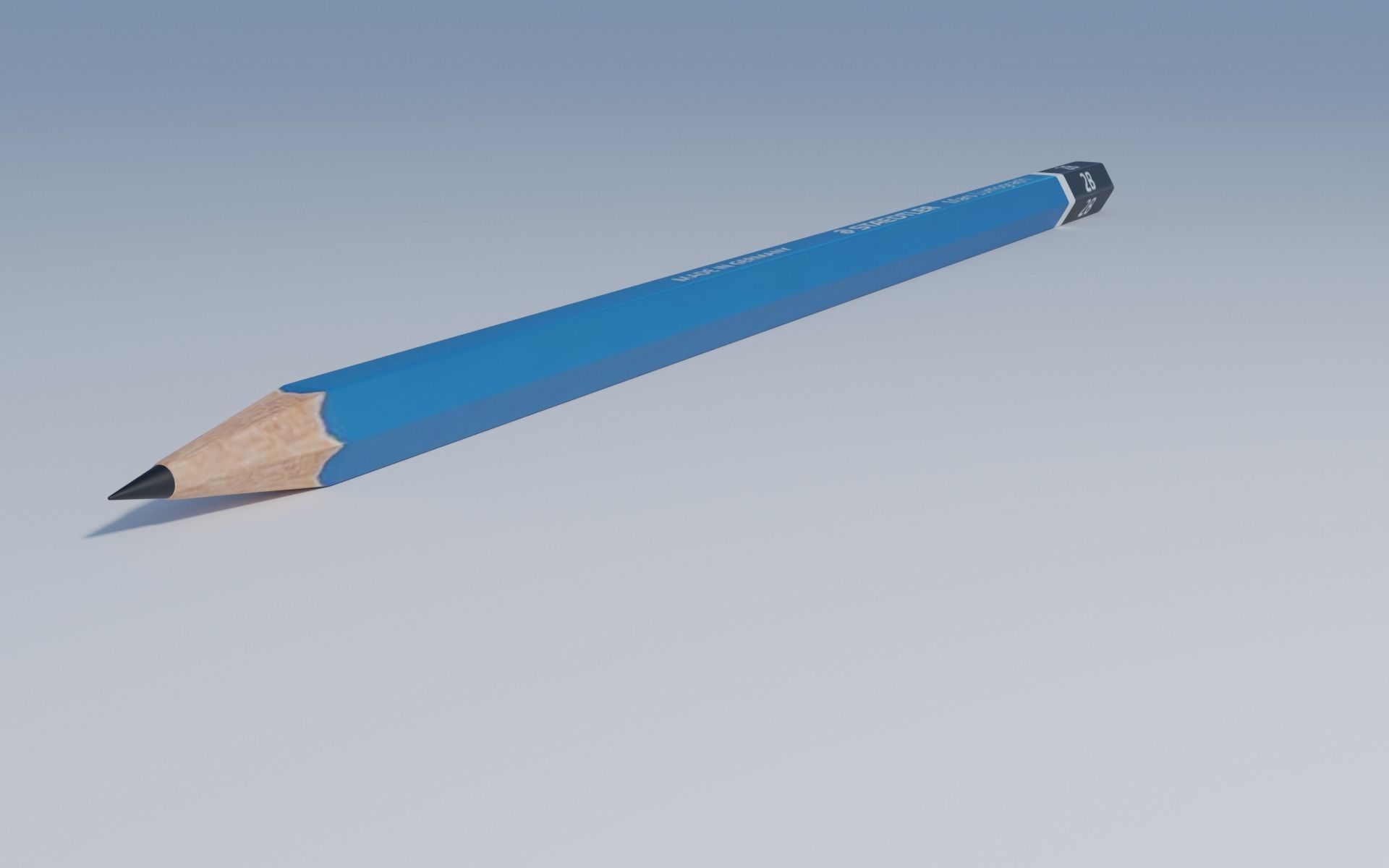 2B pencil 3D model | CGTrader