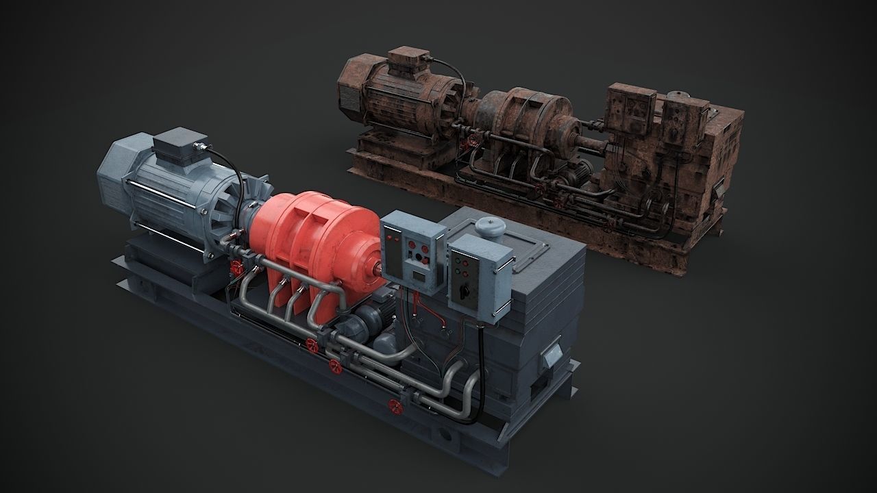 Machinery device 3D model | CGTrader