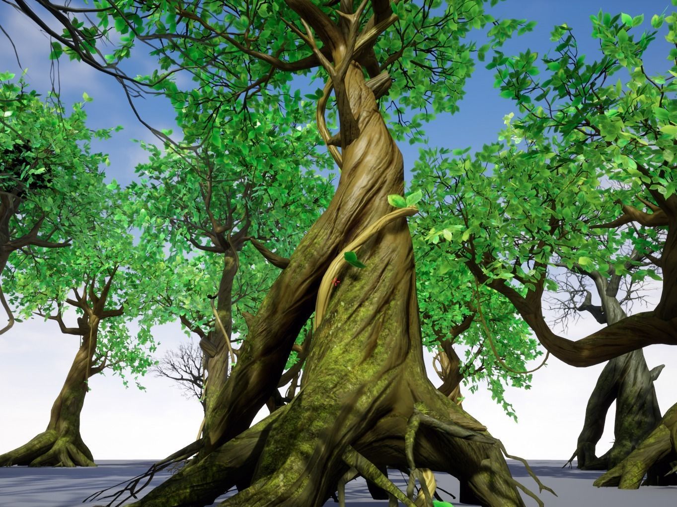 3D model Modular Trees Pack - game models VR / AR / low-poly | CGTrader