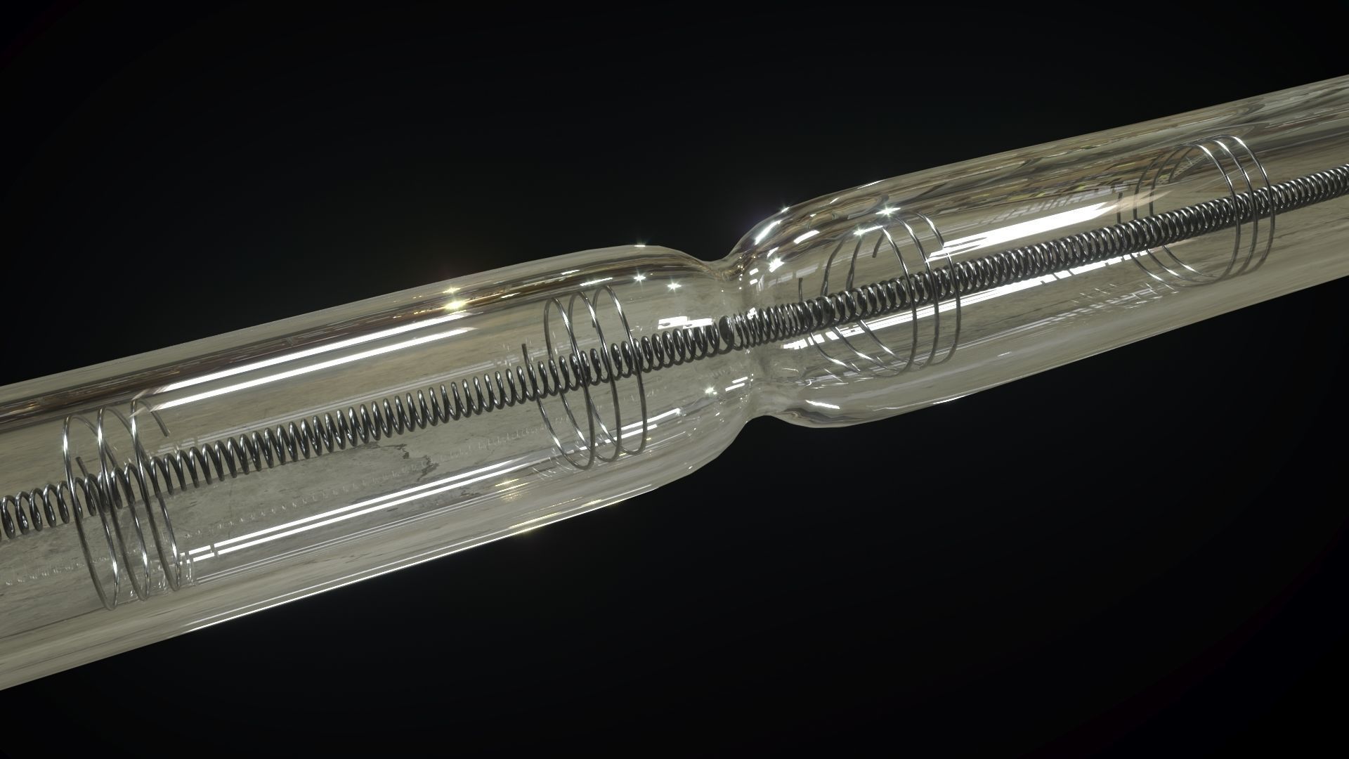 Linear Halogen Light Bulb 3D model | CGTrader