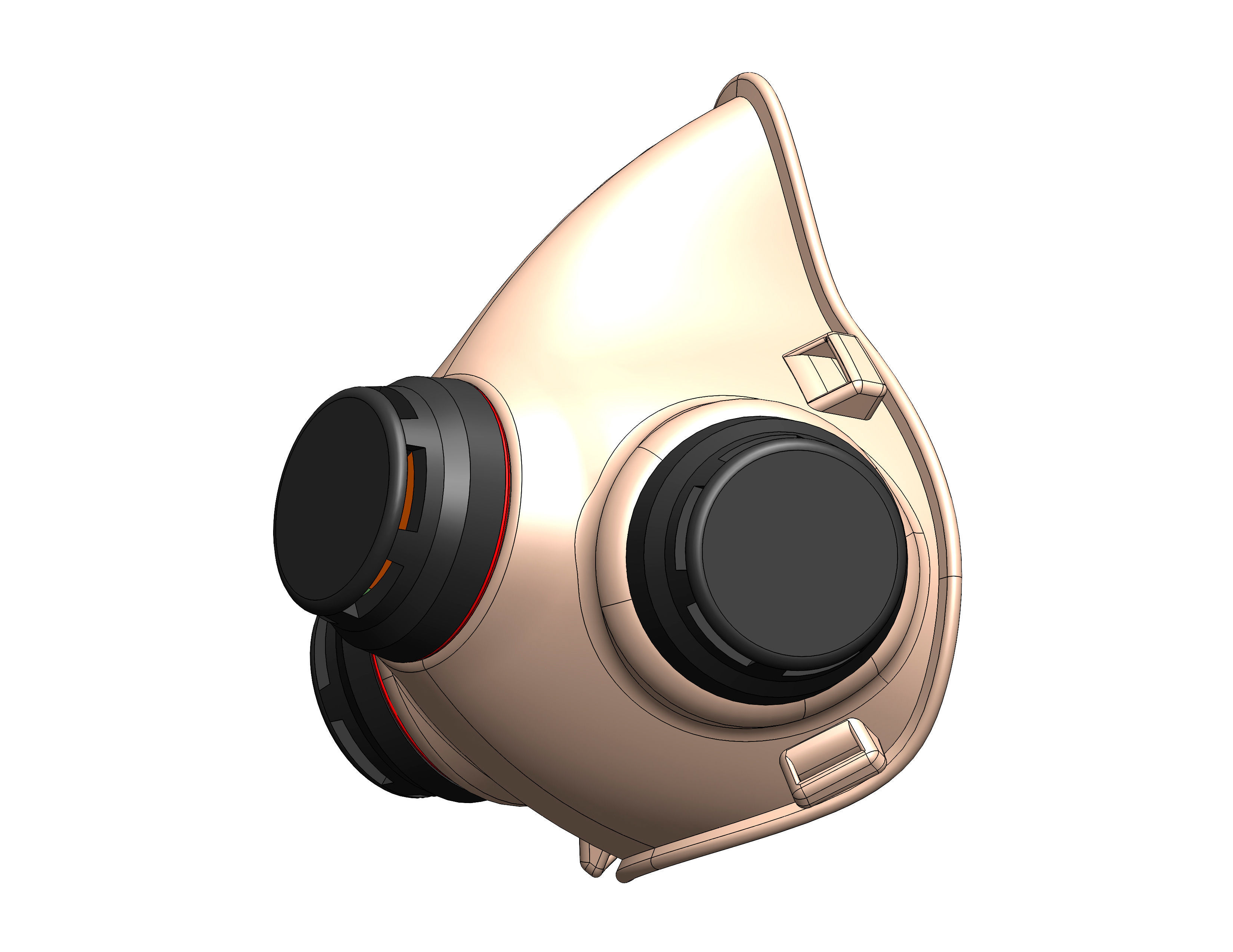 COVID-19 protection mask free 3D model 3D printable | CGTrader