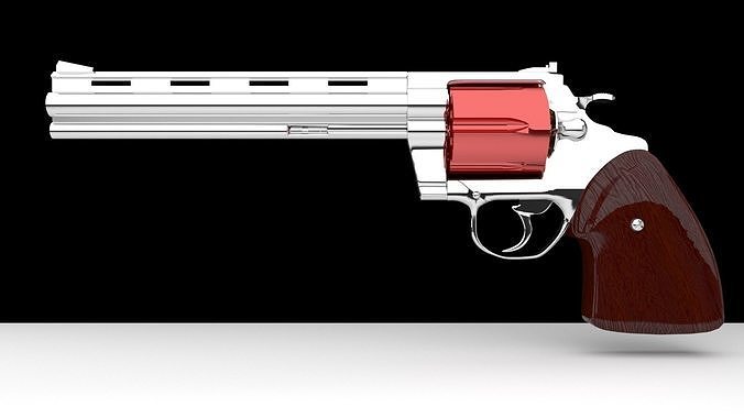 3D model High Power Revolver VR / AR / low-poly | CGTrader