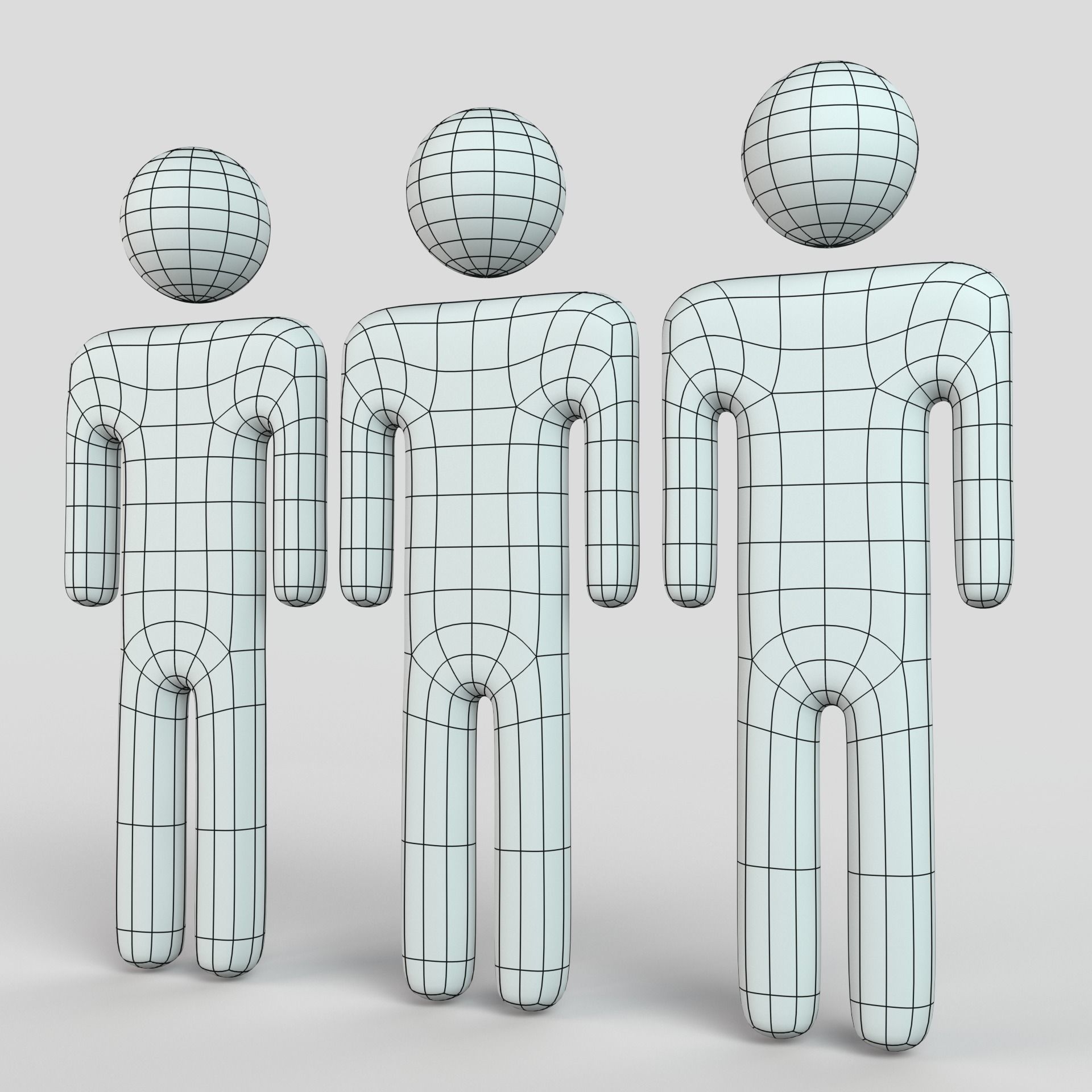 Pictogram Man 3D model | CGTrader