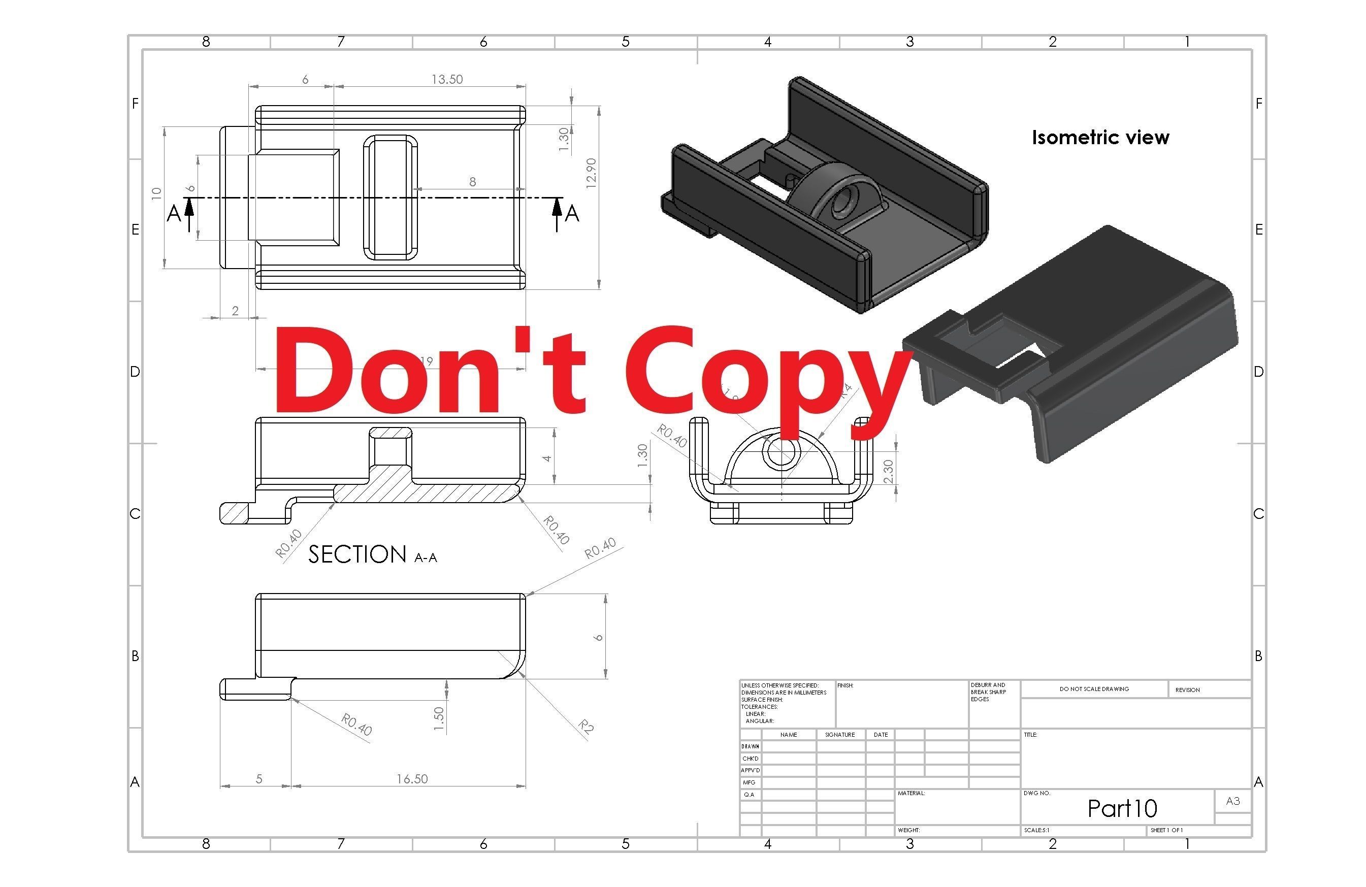 Stapler - SolidWorks Parts and Drawing 3D model | CGTrader