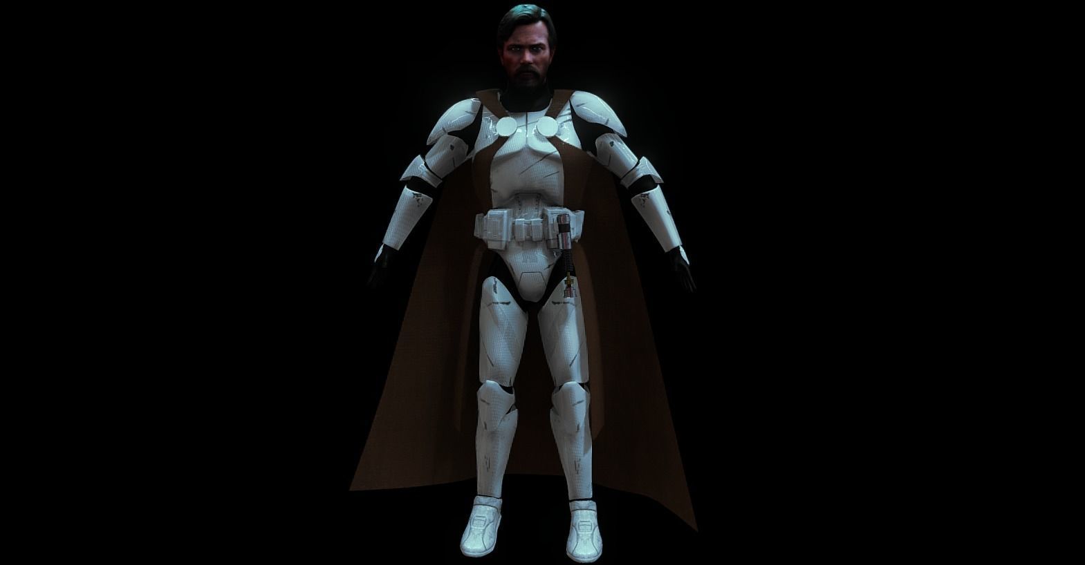 Obi Wan With Clone Armor - Rigged 3D model | CGTrader