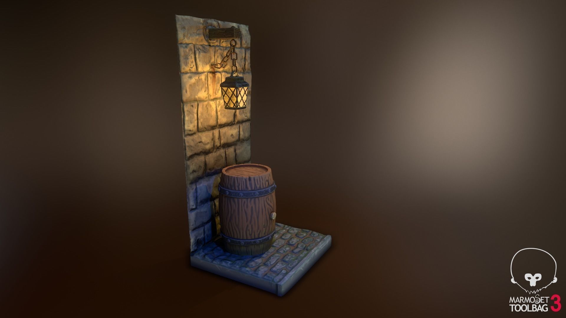 3D model Stylised Barrel game asset VR / AR / low-poly | CGTrader