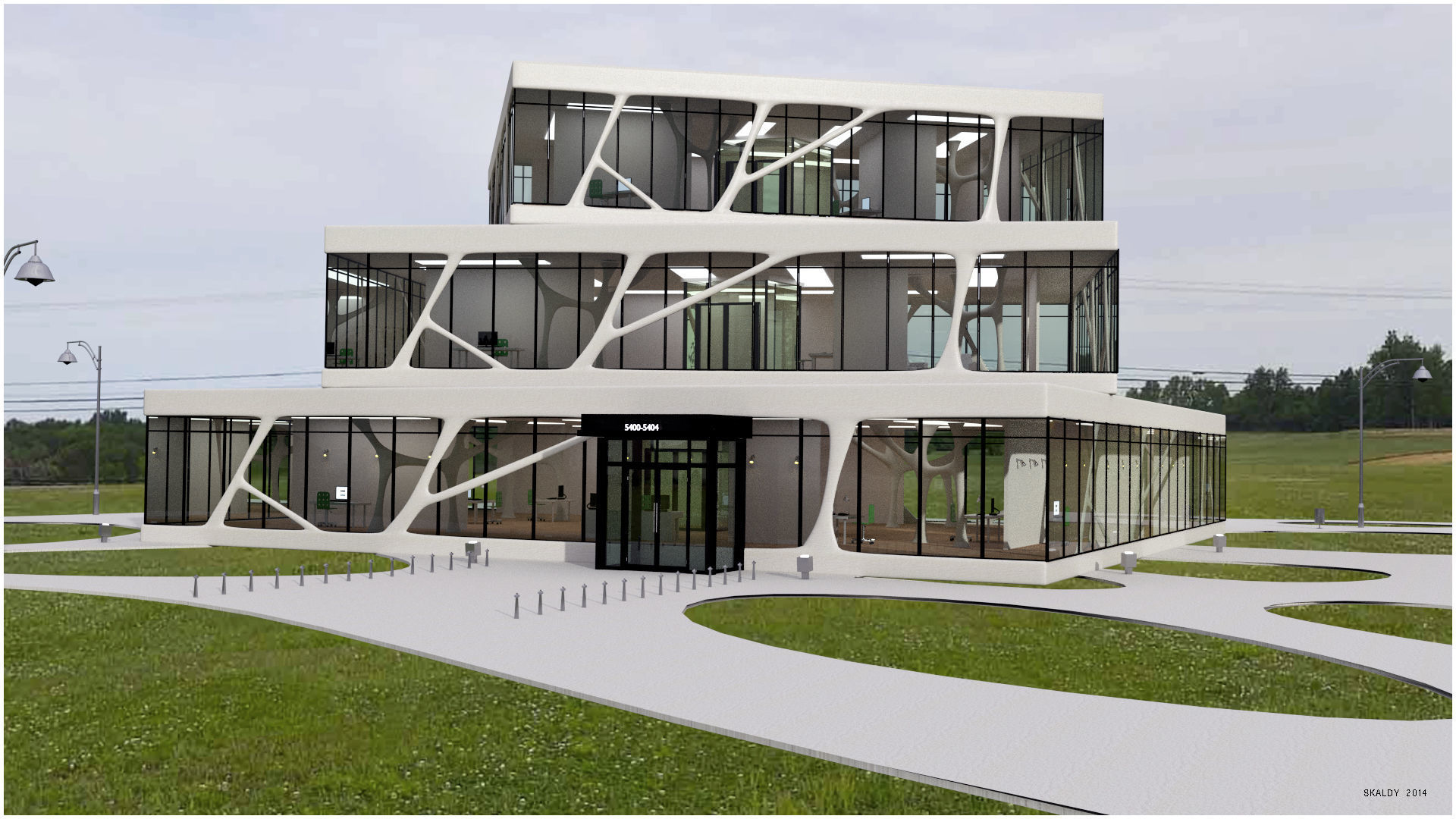 3D model Cubic Building VR / AR / low-poly | CGTrader