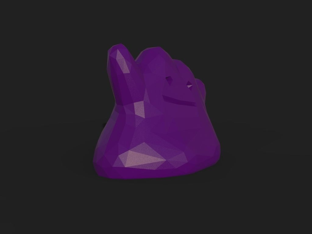 Ditto Low Poly polygon 3D model 3D printable | CGTrader