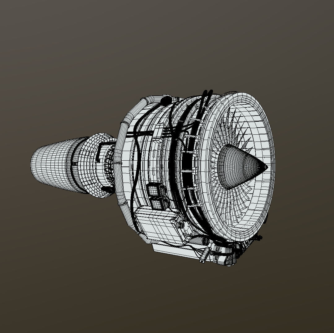 Airbus A320 Airplane Enigne Turbofan 3D model | CGTrader