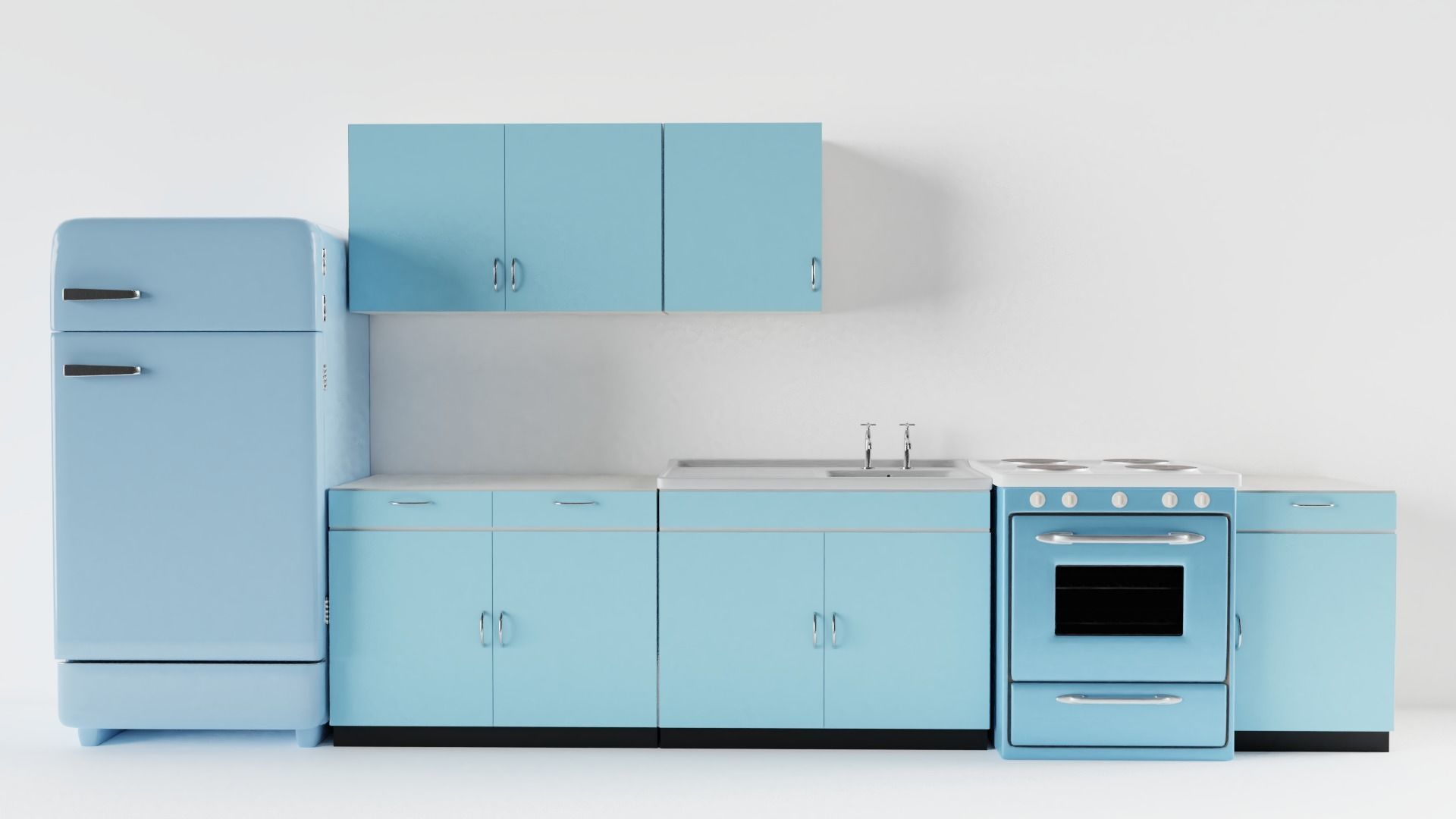 Vintage Kitchen 3D Model Collection | CGTrader