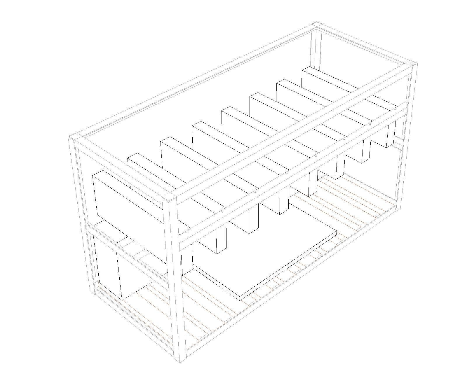 8 GPU Custom Frame 3D model | CGTrader