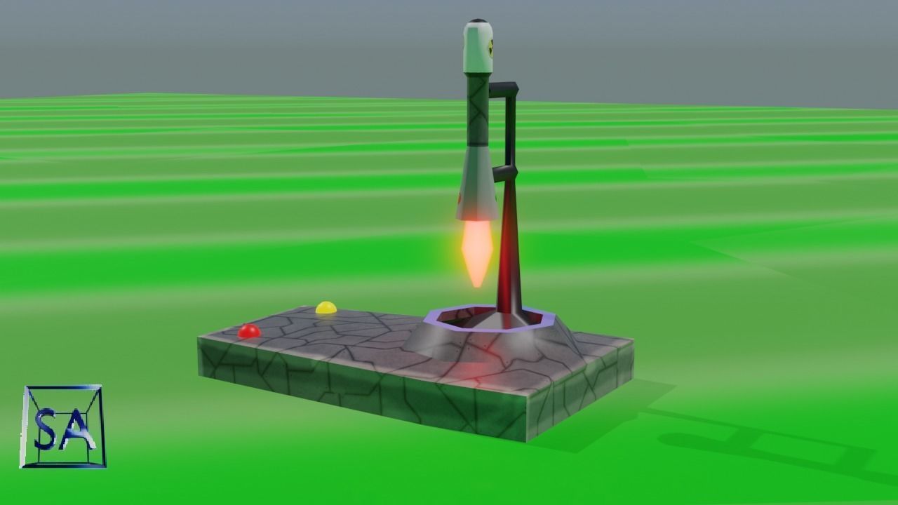 3D model Nuclear Missile Launcher VR / AR / low-poly | CGTrader