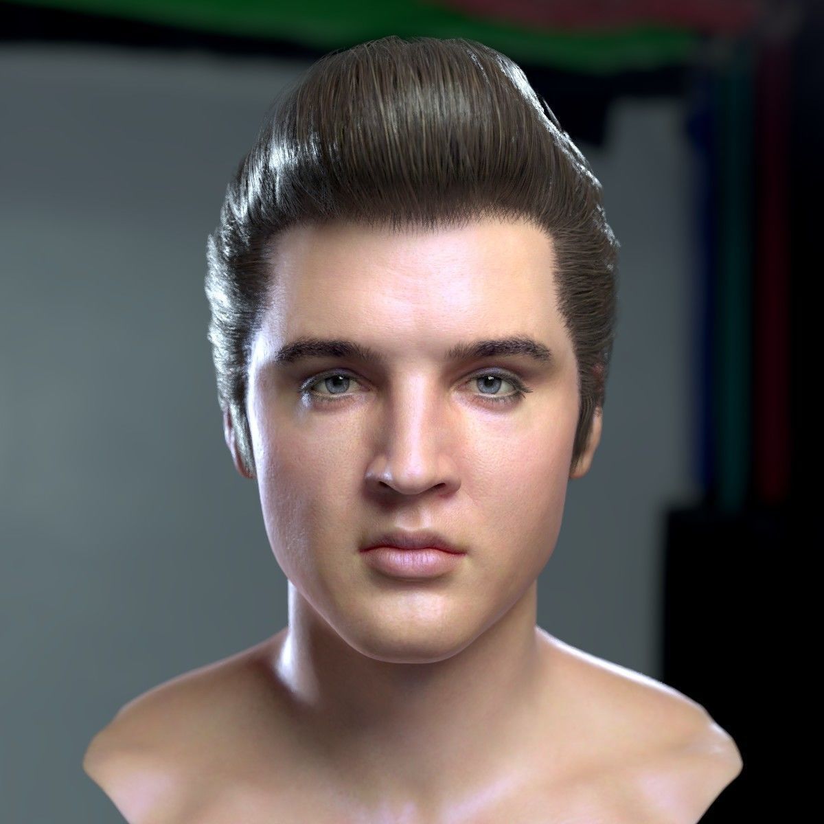 3D model 3d model Elvis Presley head VR / AR / low-poly | CGTrader