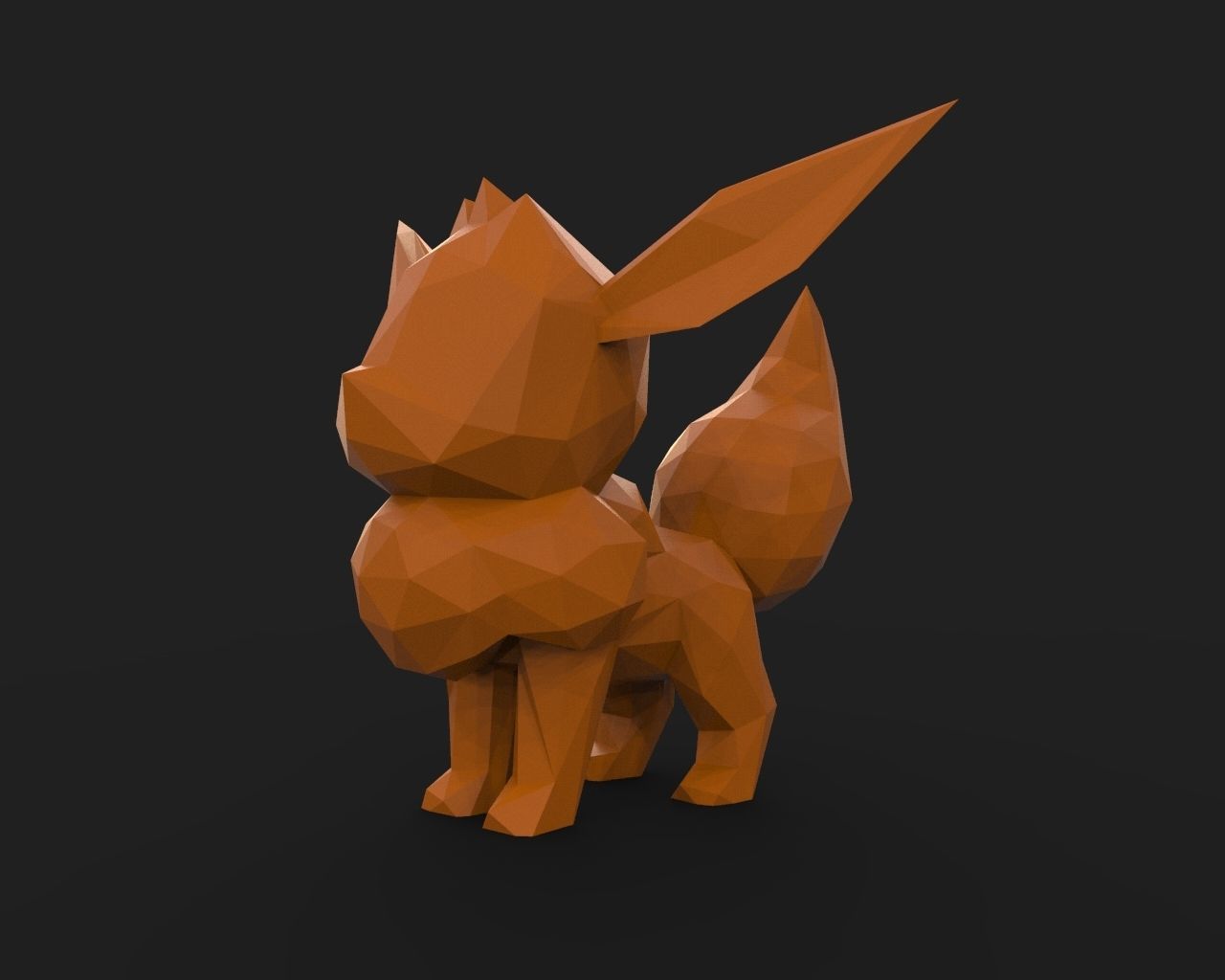 Eevee Low Poly pokemon 3D model 3D printable | CGTrader