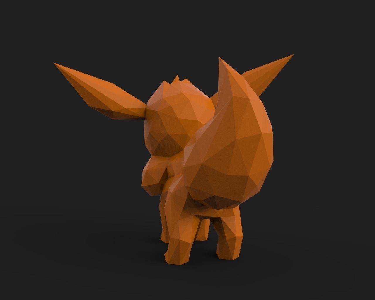 Eevee Low Poly pokemon 3D model 3D printable | CGTrader