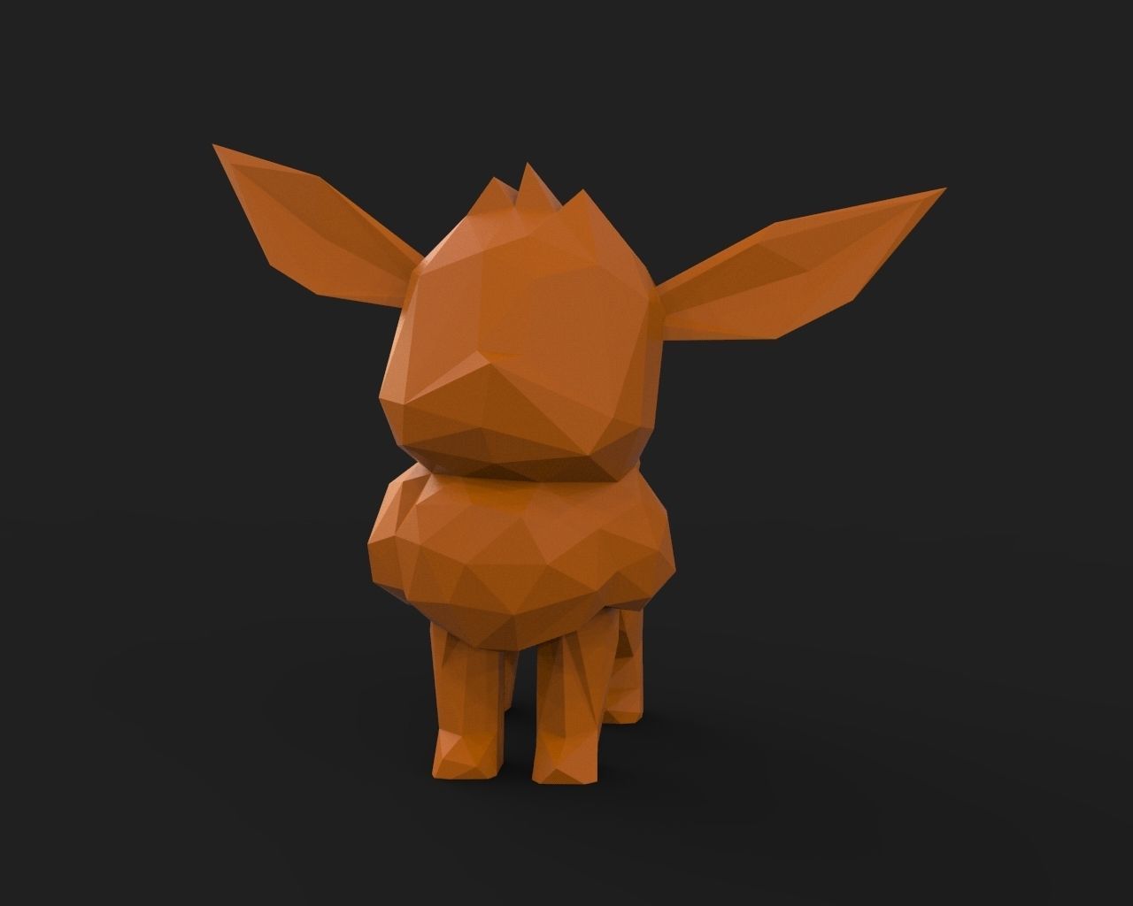 Eevee Low Poly pokemon 3D model 3D printable | CGTrader