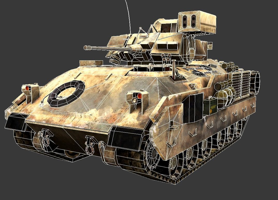 3D model M2 Bradley with back interior VR / AR / low-poly | CGTrader