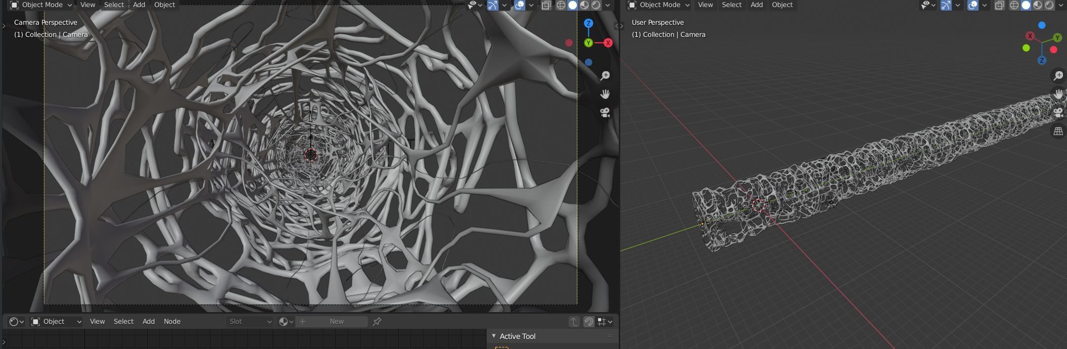 Cyberpunk sci-fi Tunnel VJ loop 3D model animated | CGTrader