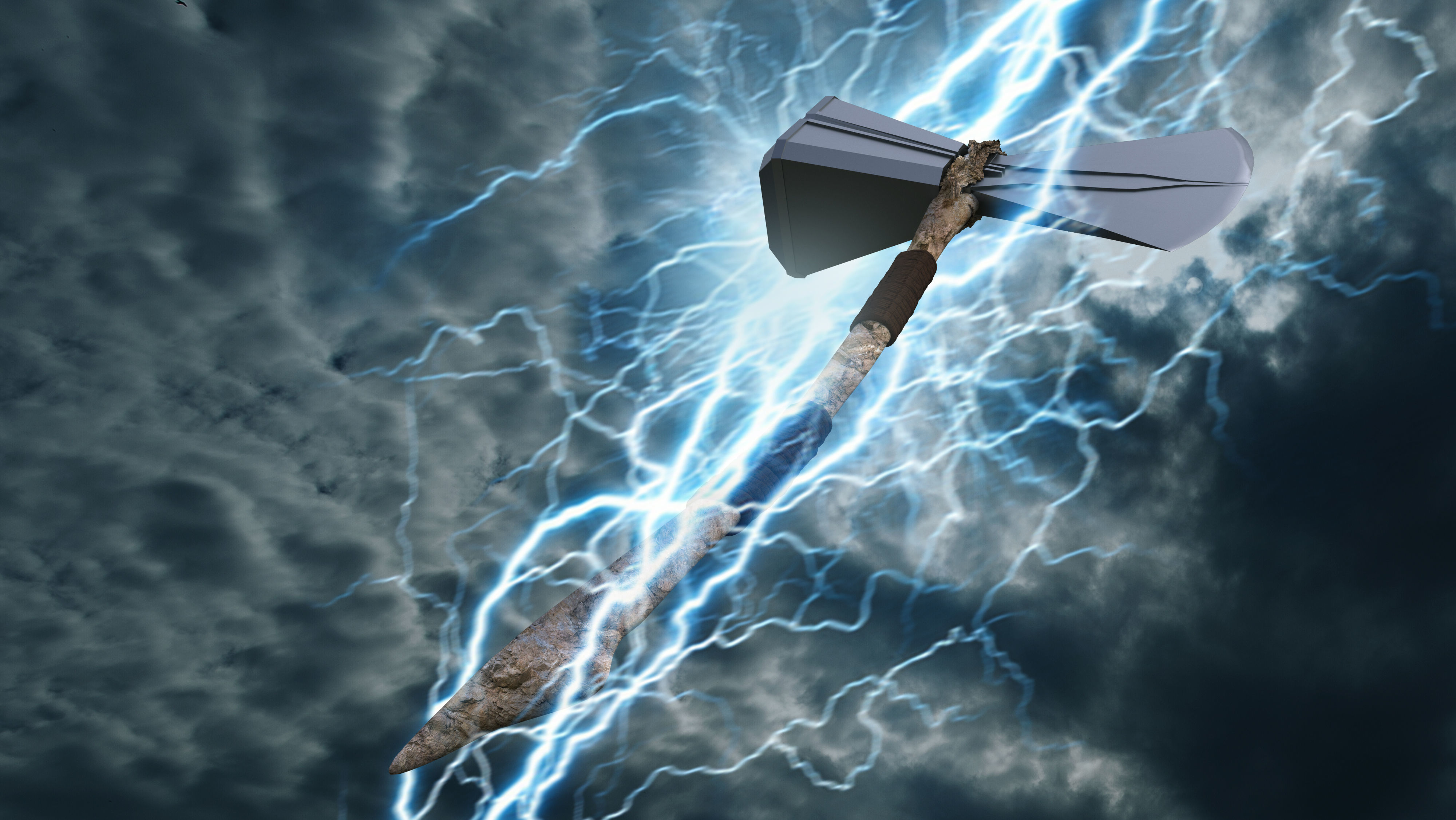 Thunder ax of Thor 3D model | CGTrader