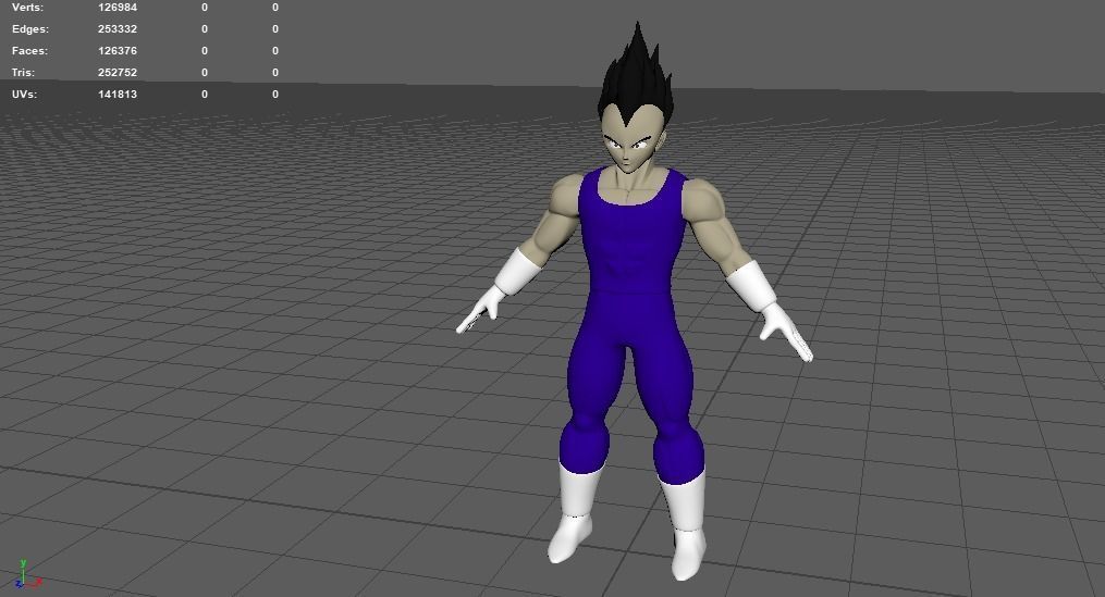 3D model Vegeta dragon ball character VR / AR / low-poly | CGTrader