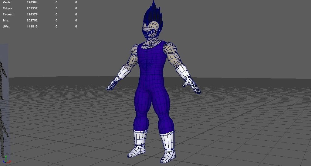 3D model Vegeta dragon ball character VR / AR / low-poly | CGTrader